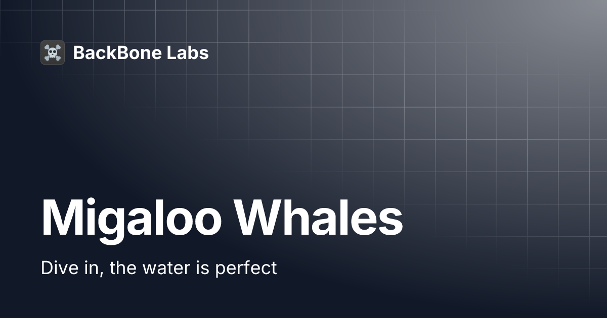 Migaloo Whales | BackBone Labs